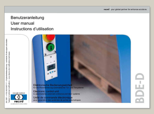 record BDE-D – User manual