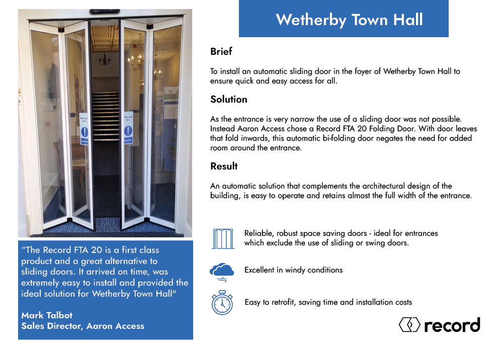 Wetherby Town Hall Aaron Access